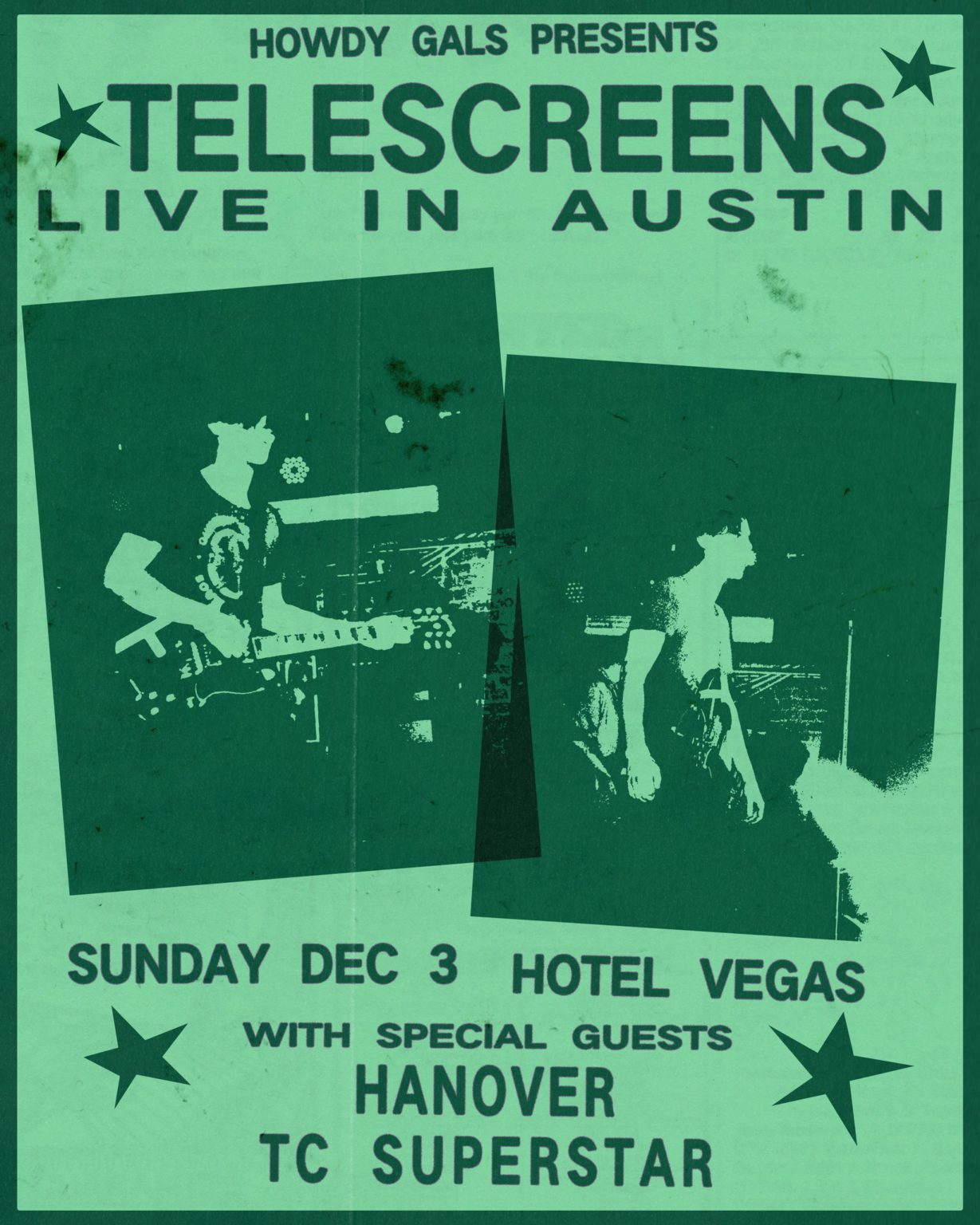 Howdy Gals Presents: Telescreens with special guests Hanover & TC Superstar at Hotel Vegas - 6th ...